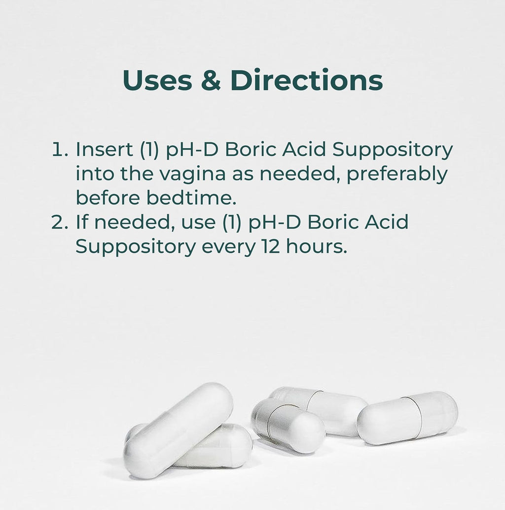 pH-D boric acid for women's wellness