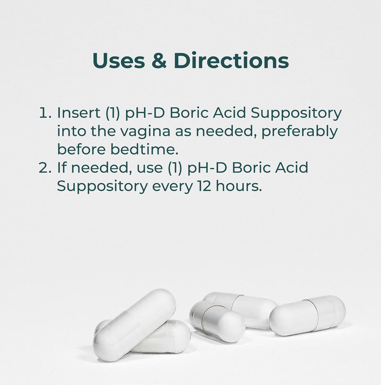 pH-D boric acid for women's wellness