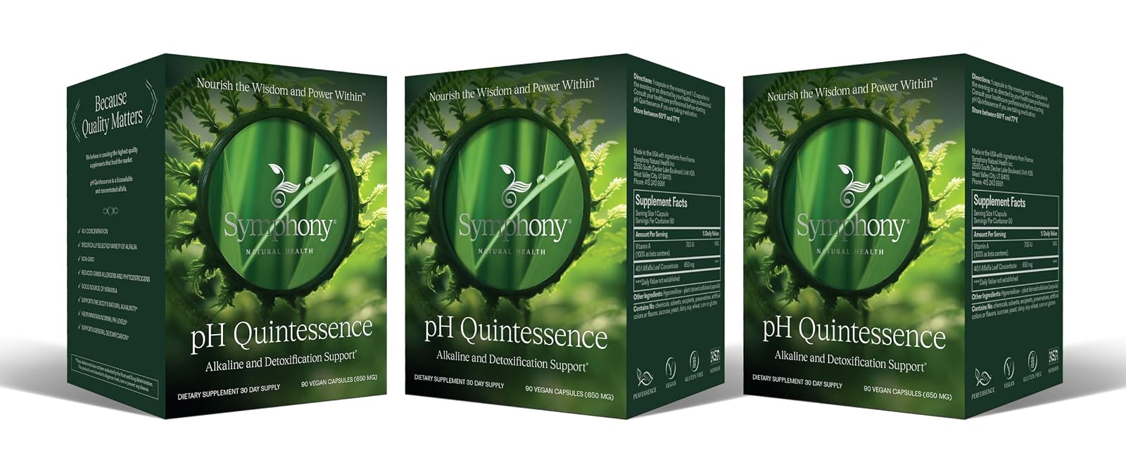 pH Quintessence daily greens capsules