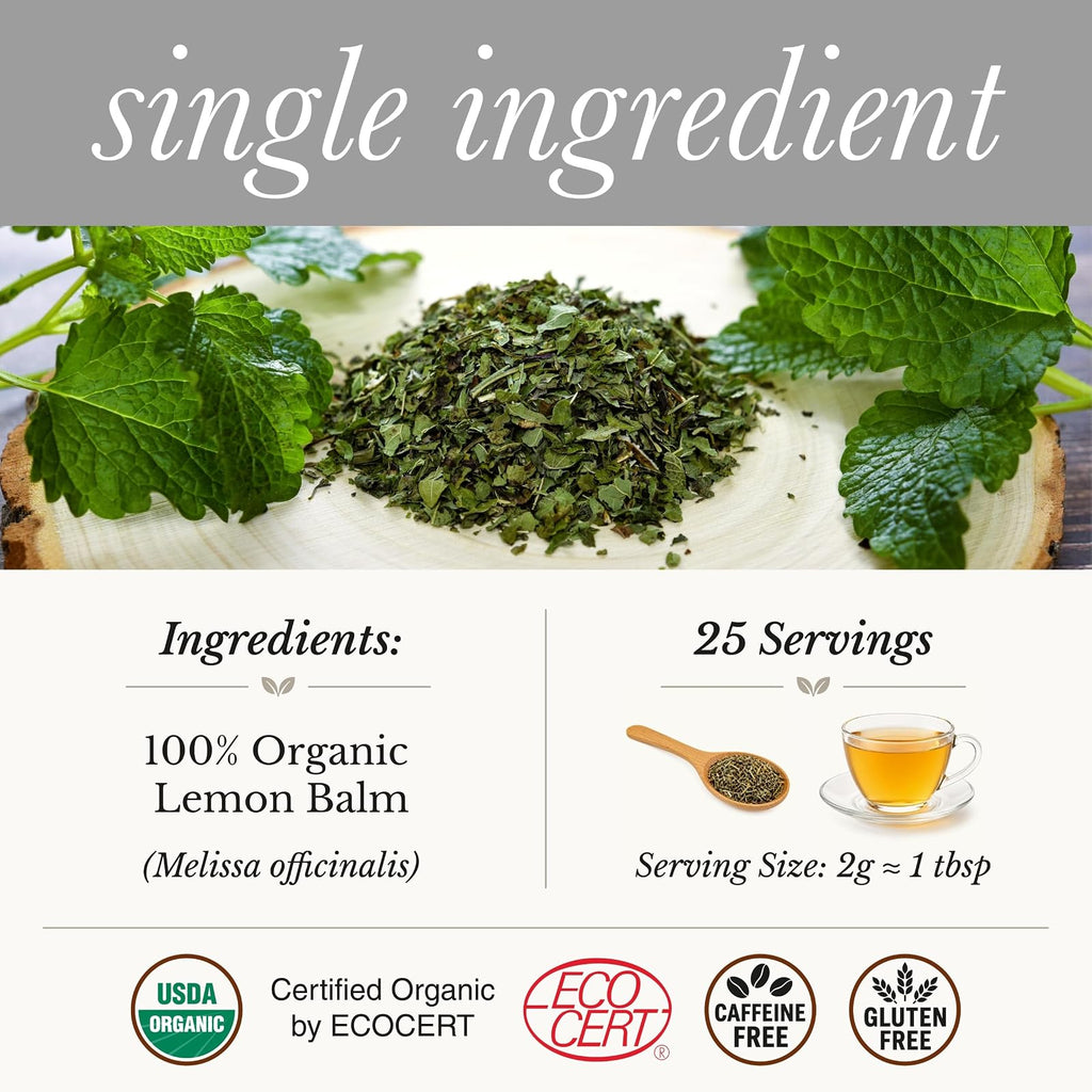 Pharmacopoeia lemon balm tea quality