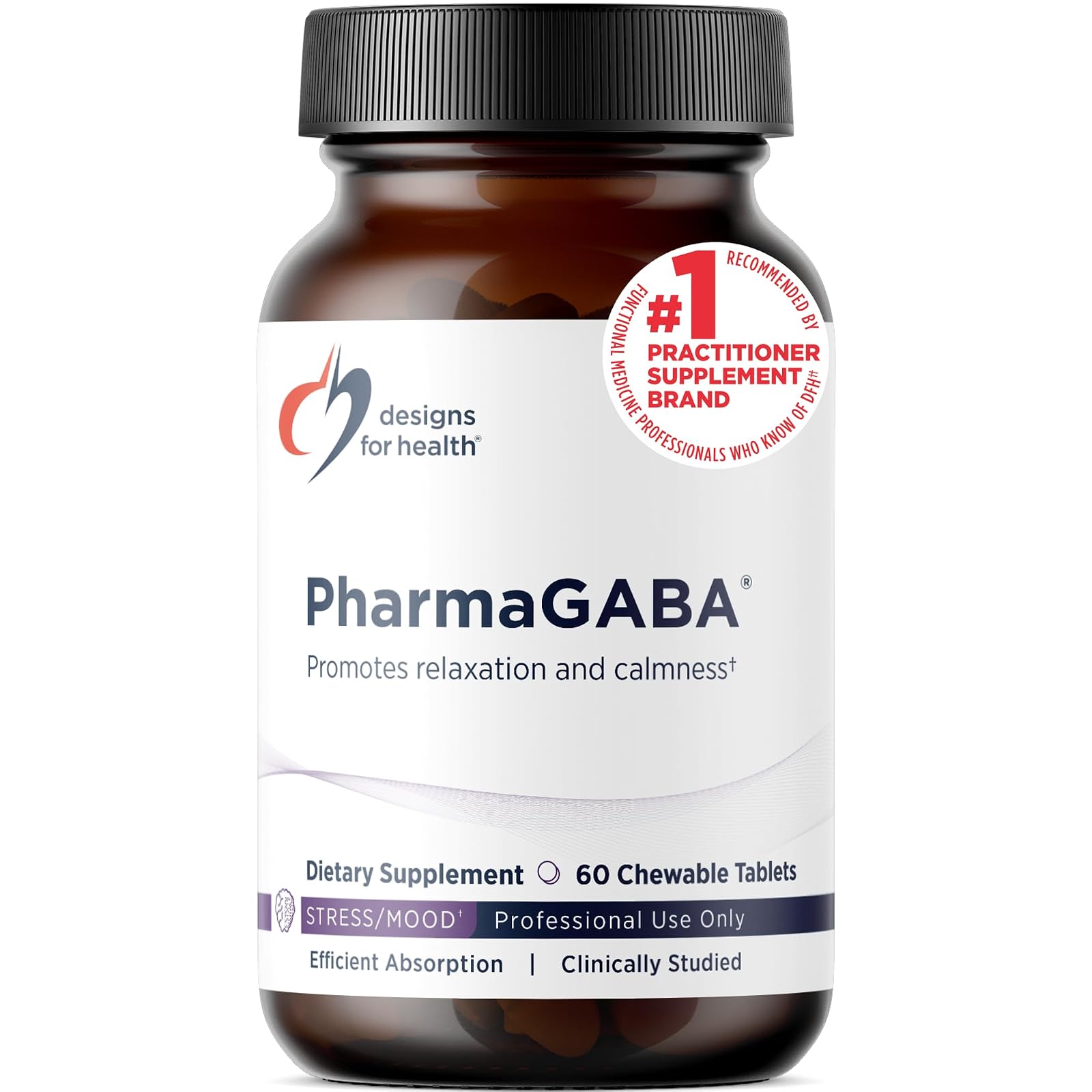 PharmaGABA chewable tablets for relaxation