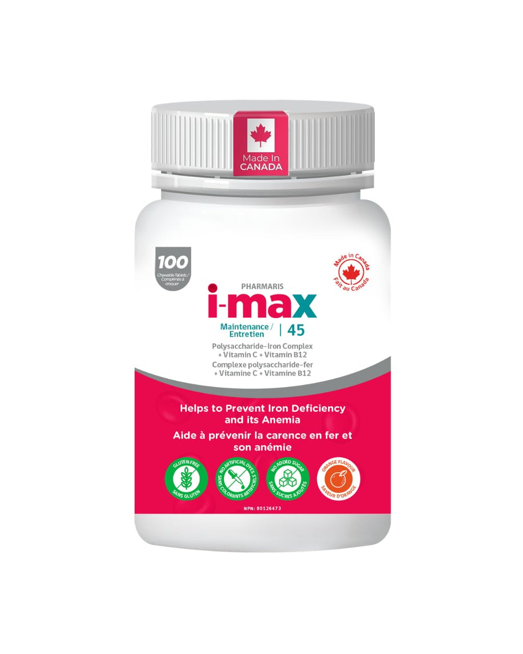 Pharmaris i-max iron supplement tablets