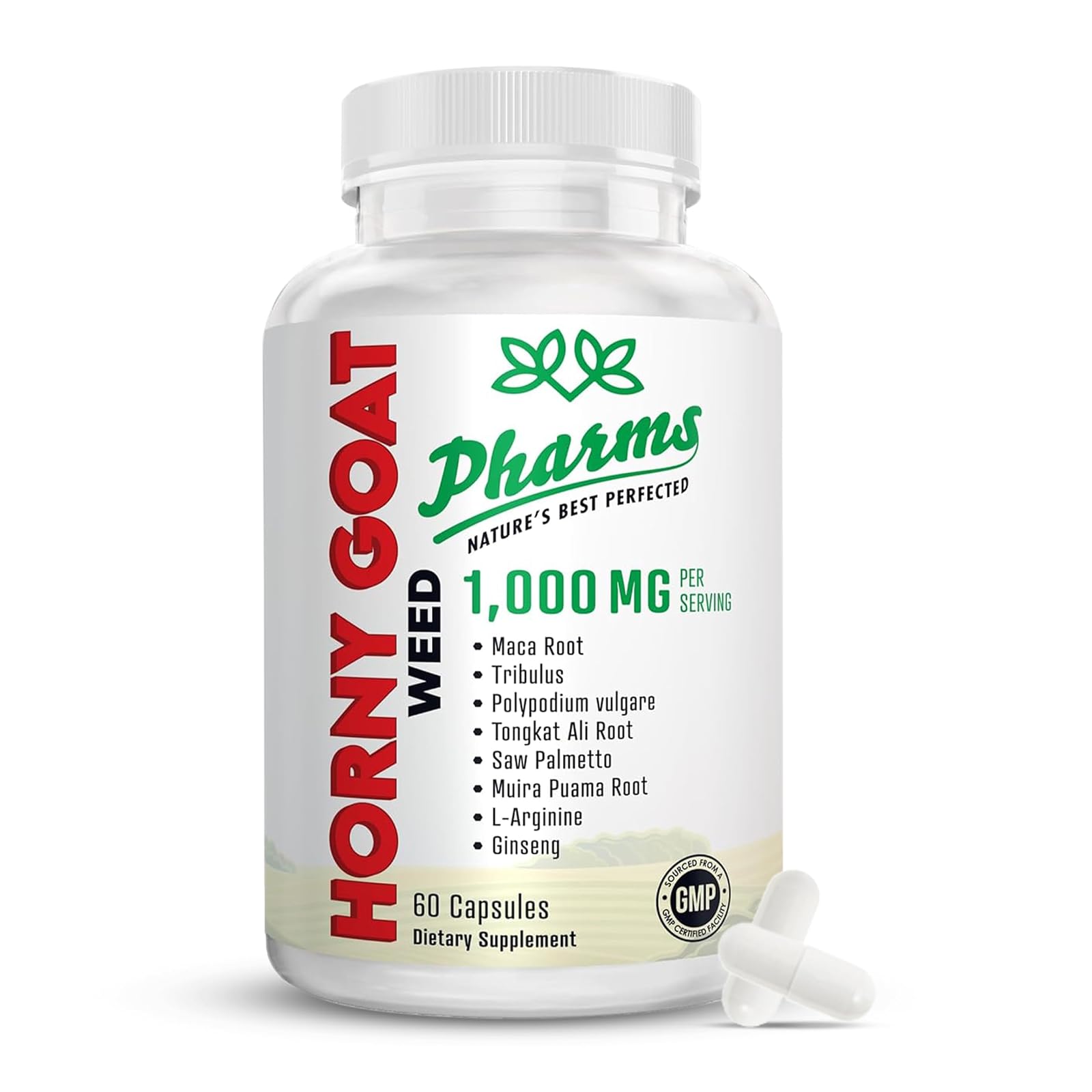 PHARMS Horny Goat Weed capsules for vitality