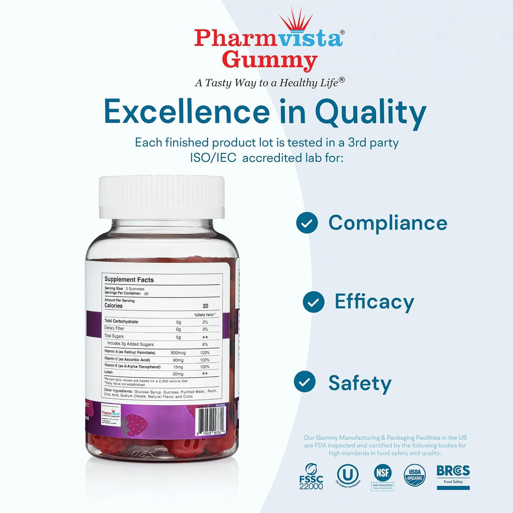 Pharmvista gummies for healthy eyes