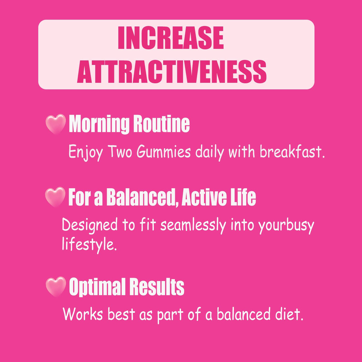 Pheromone gummies for confidence and charm