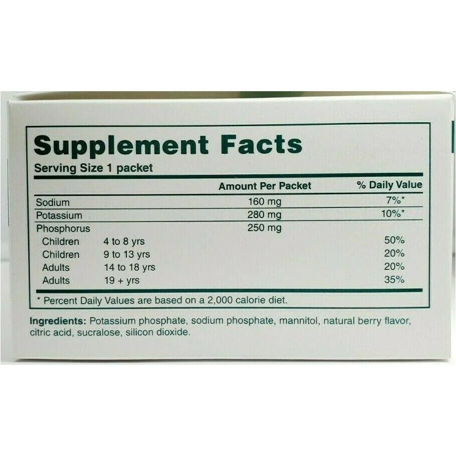 Phos-NaK for electrolyte balance