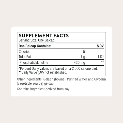 Phosphatidyl Choline softgels for brain support