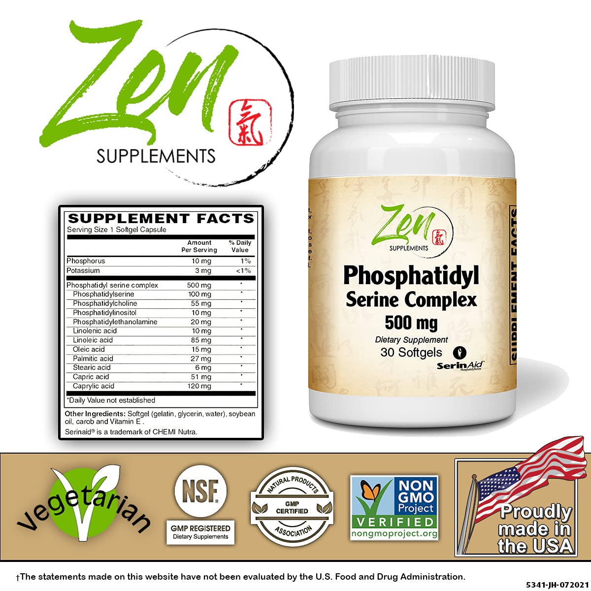 Phosphatidyl Serine Complex for stress relief