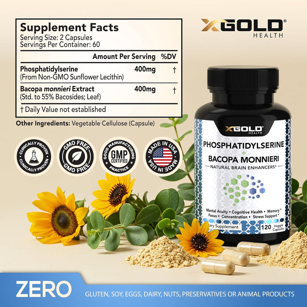 PhosphatidylSerine capsules for mental clarity