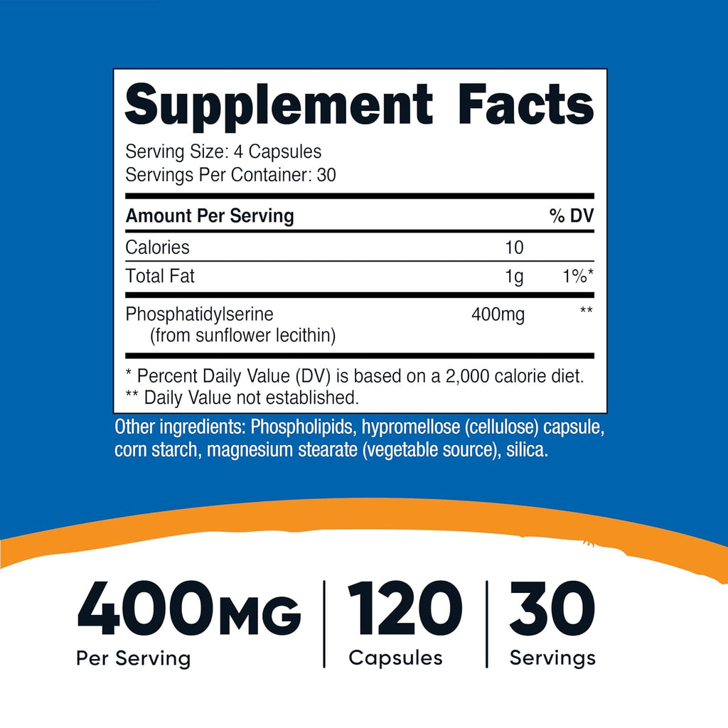 Phosphatidylserine capsules for mental clarity