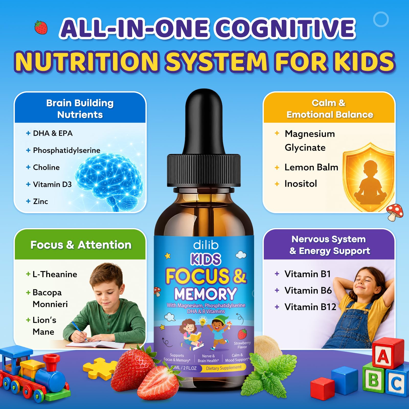 Phosphatidylserine kids vitamins for learning