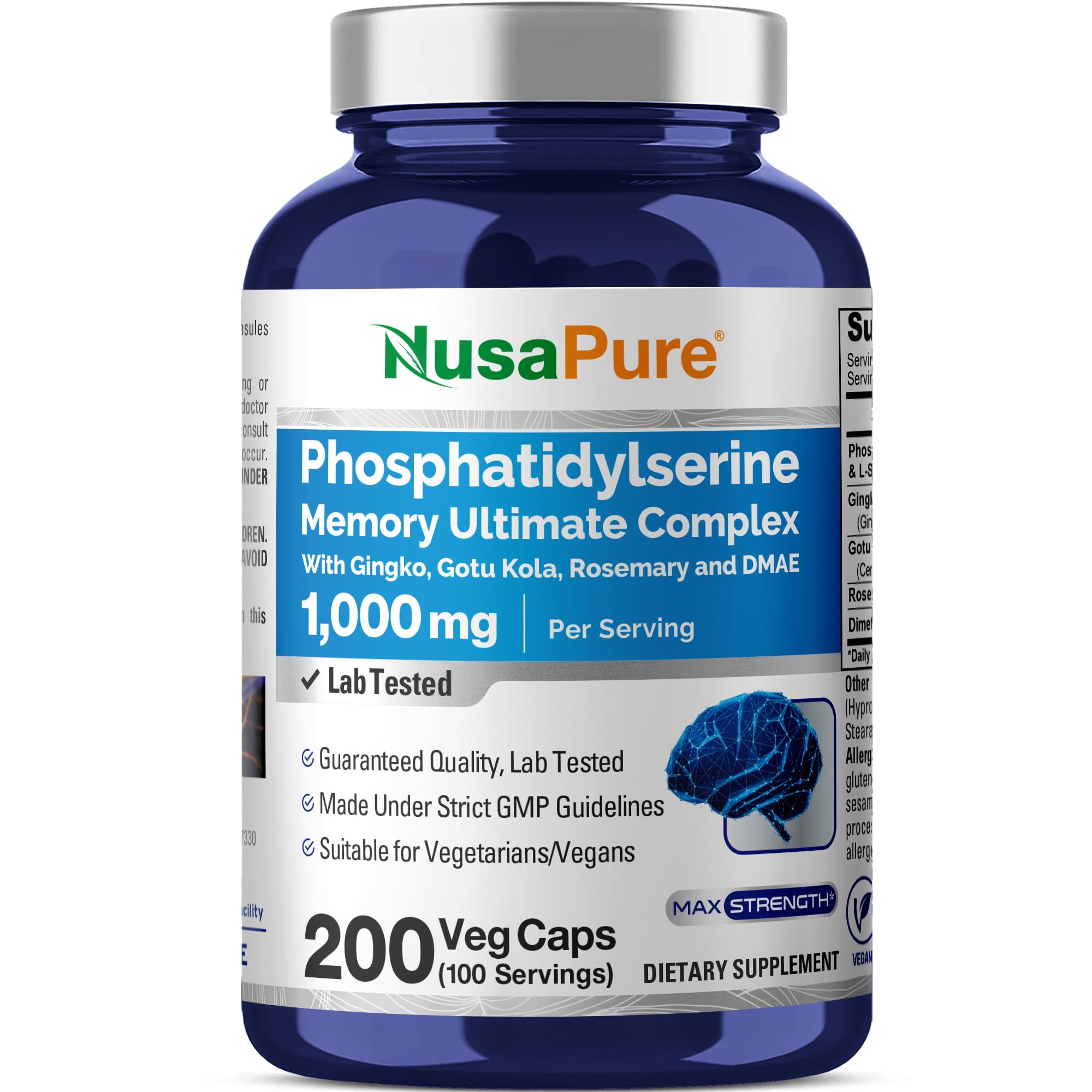 Phosphatidylserine memory support capsules