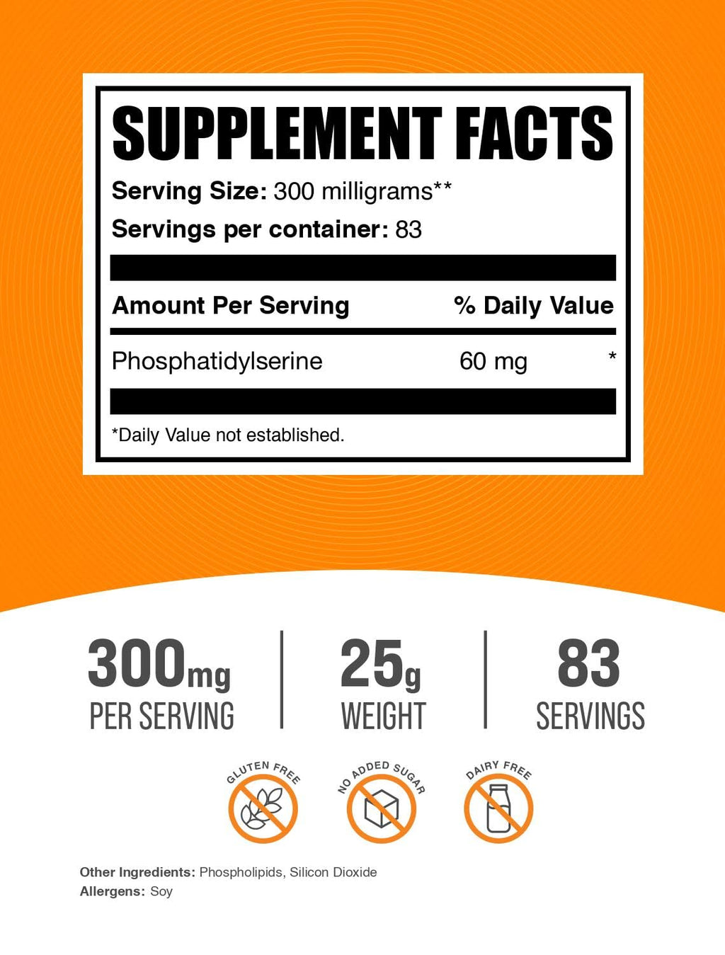 Phosphatidylserine Powder for cognitive support
