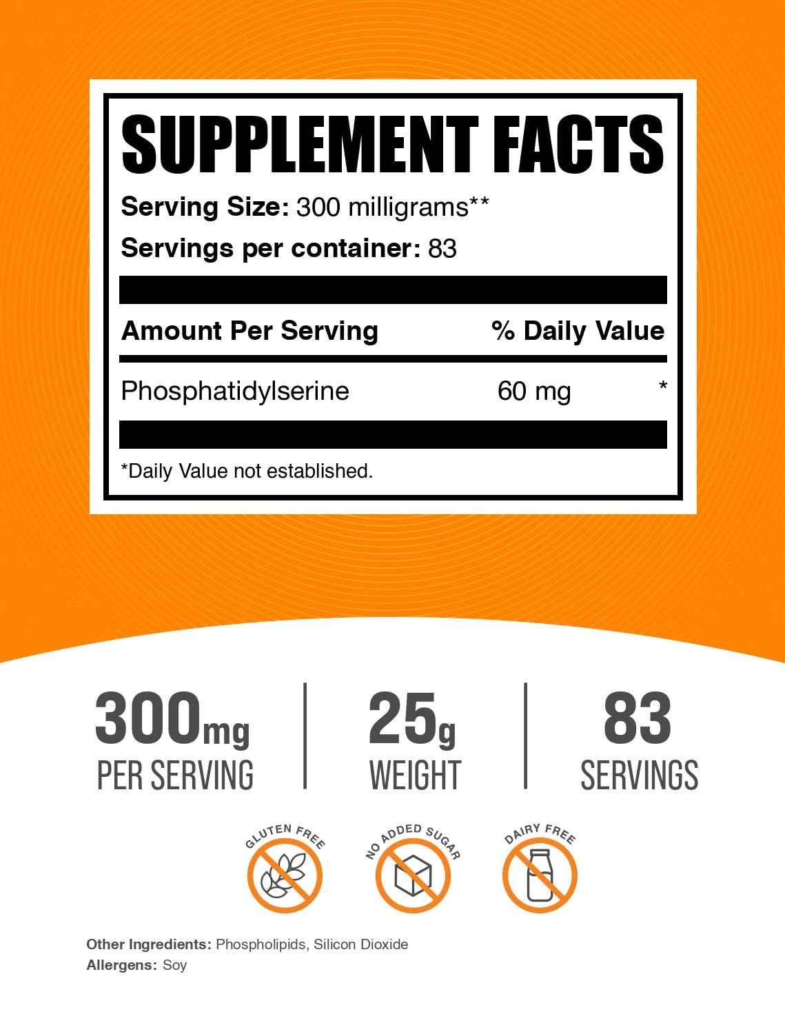 Phosphatidylserine Powder for cognitive support