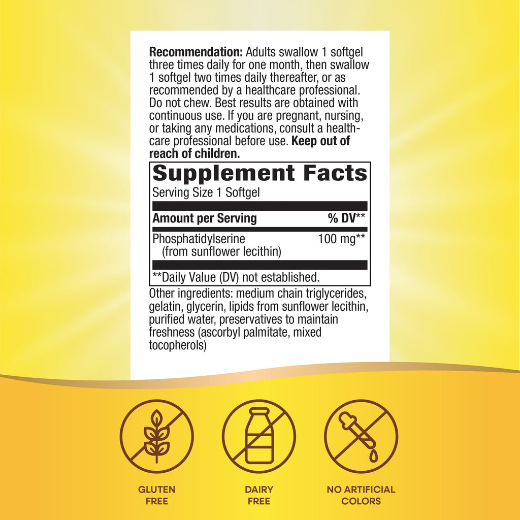 phosphatidylserine softgels for daily use