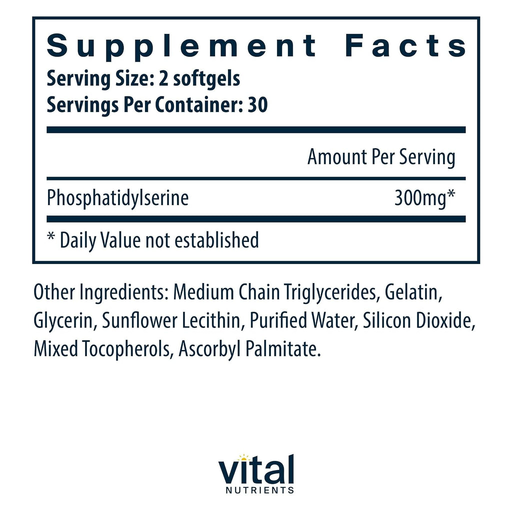 Phosphatidylserine support for cognitive function