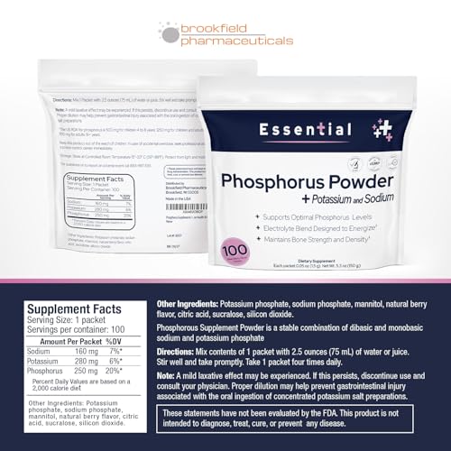 Phosphorus supplements for electrolyte balance