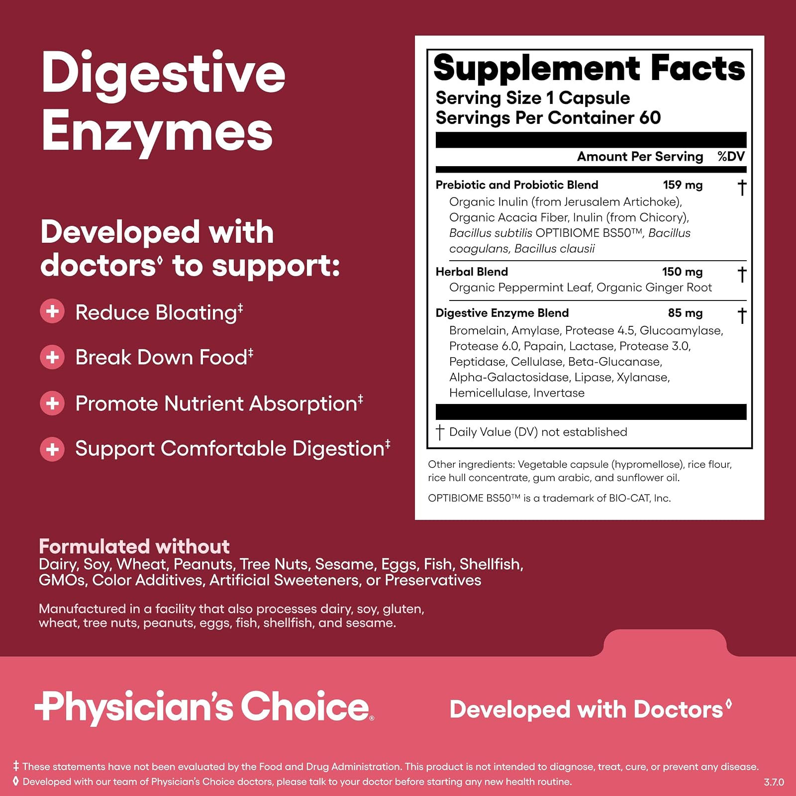 Physician's CHOICE probiotics for overall health