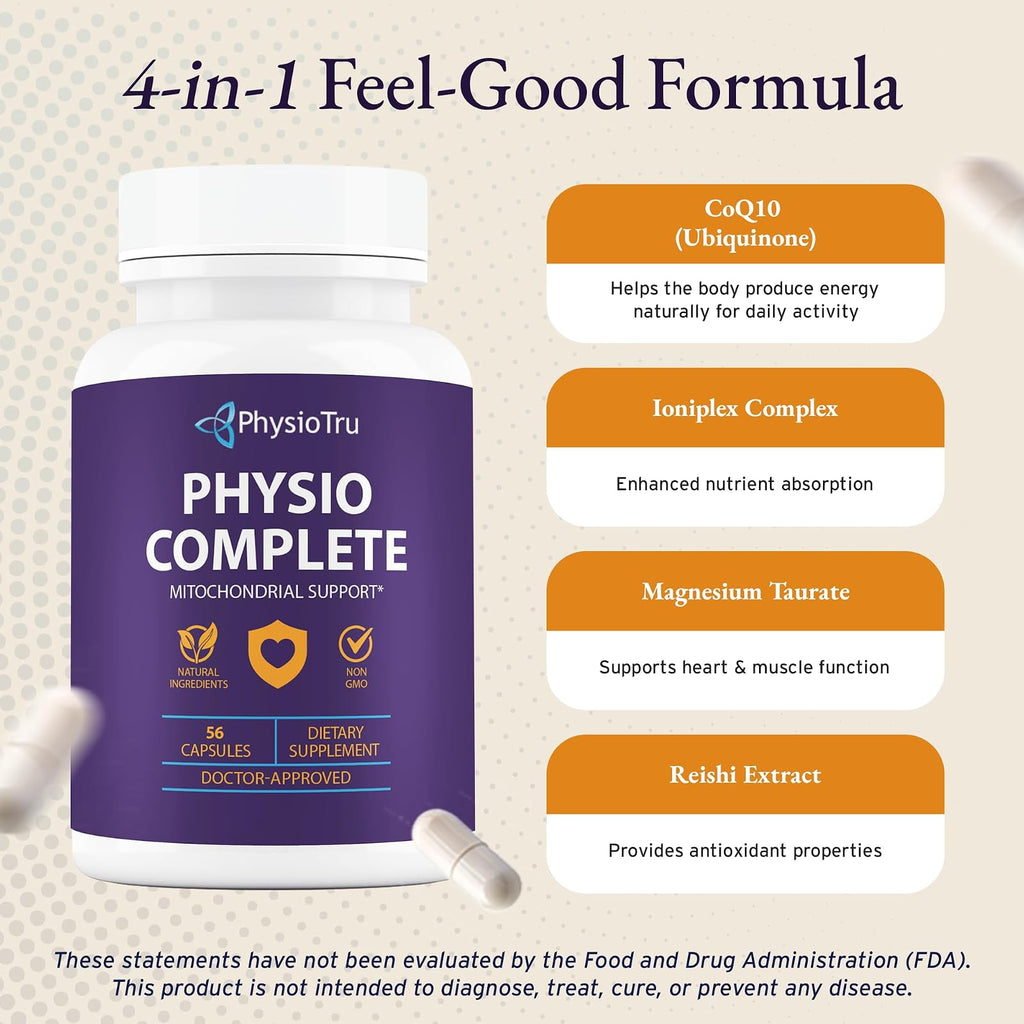 physiotrue coq10 for cellular health