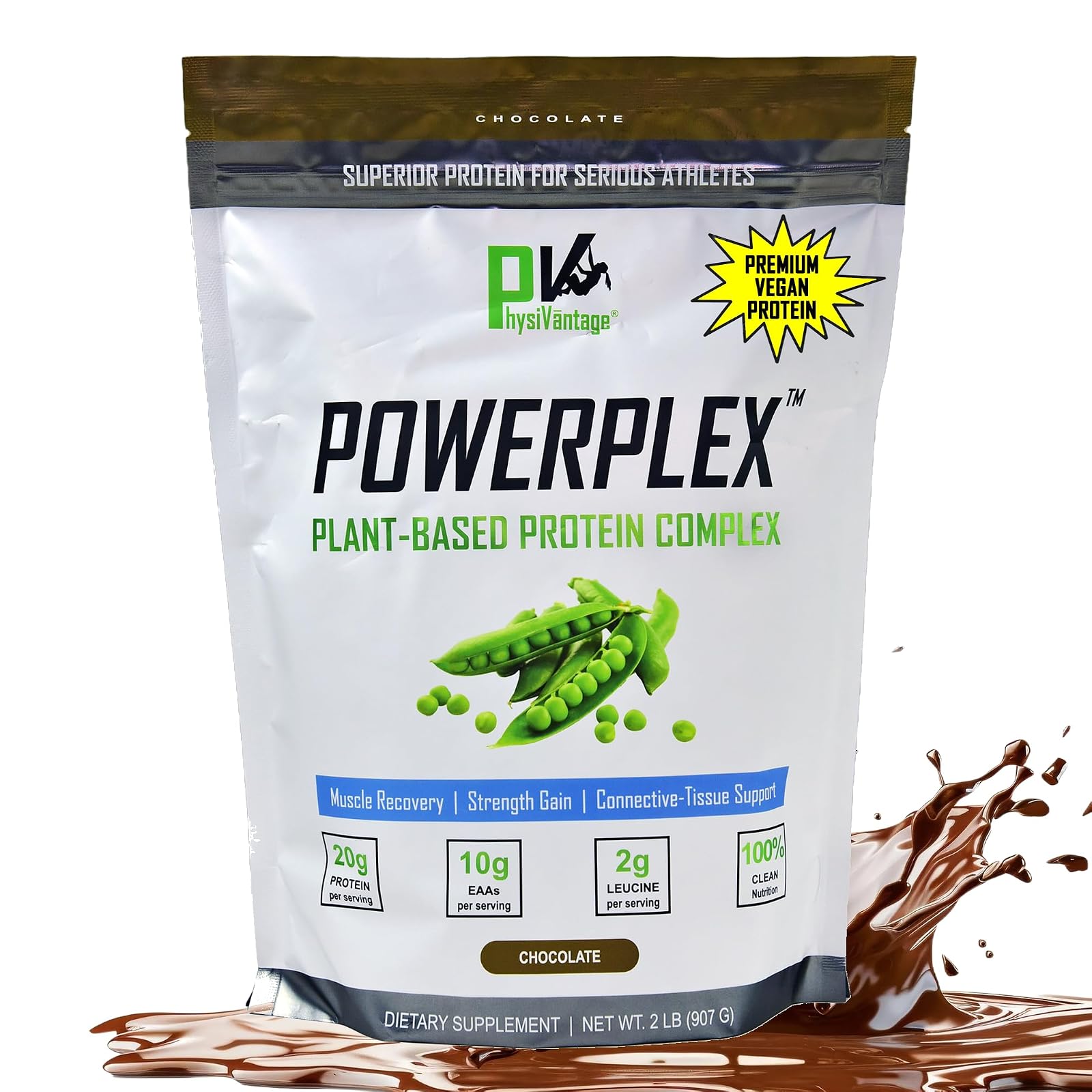 PhysiVantage POWERPLEX chocolate vegan protein