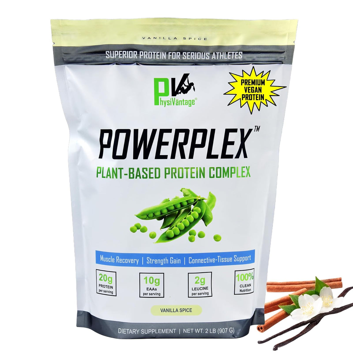 PhysiVantage POWERPLEX vegan protein powder