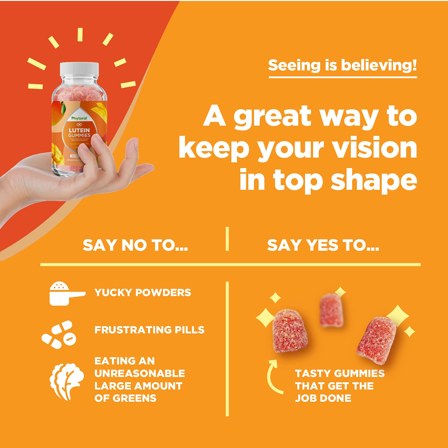 Phytoral gummies for optimal eye nutrition