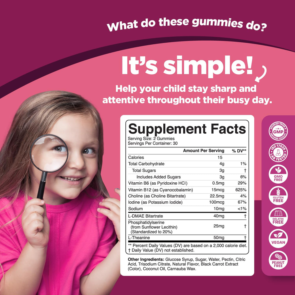 Phytoral kids gummies for daily focus