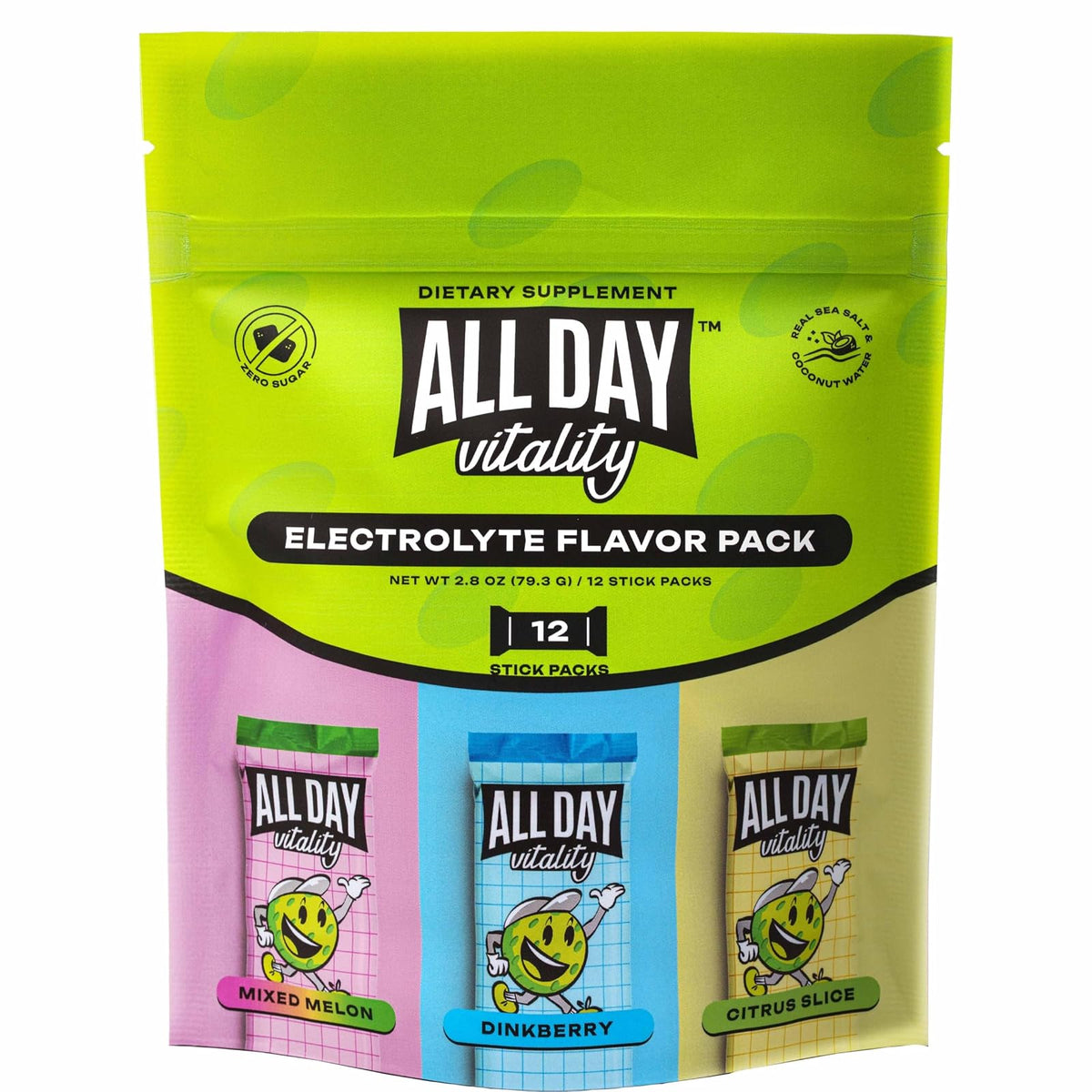Pickleball electrolyte drink sticks