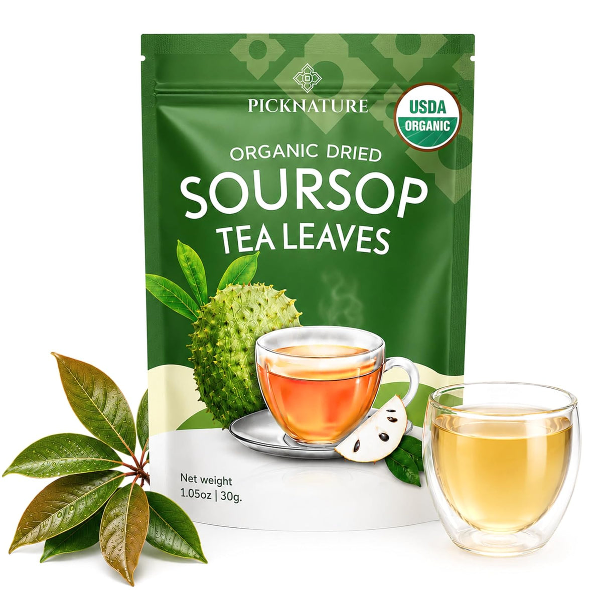 PICKNATURE organic soursop tea benefits