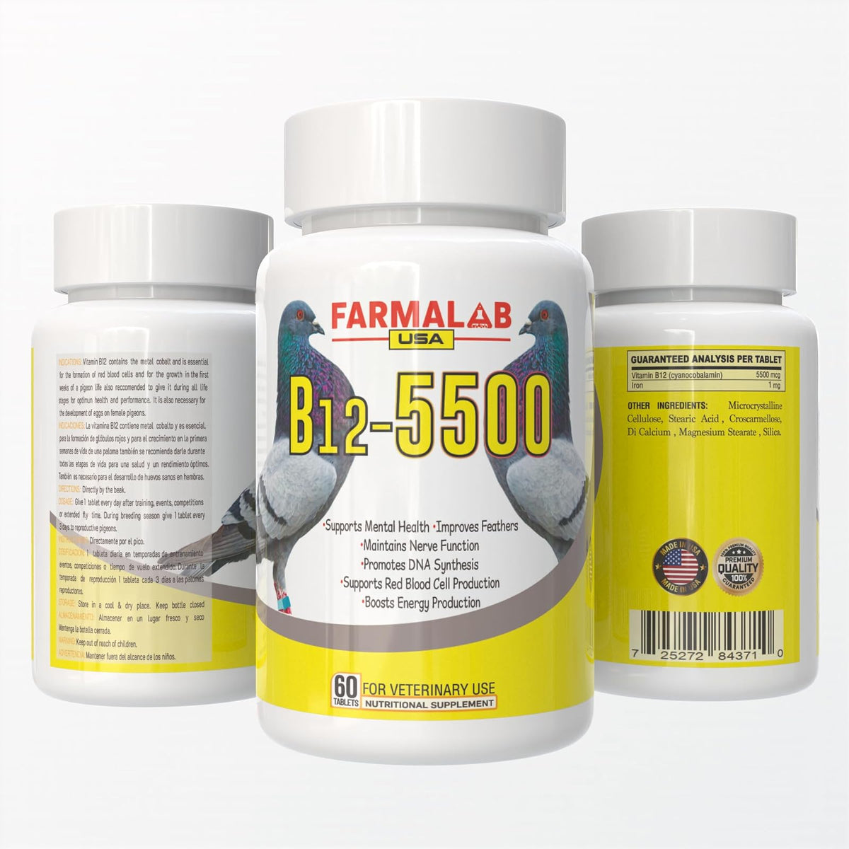 Pigeon health vitamin B12 tablets