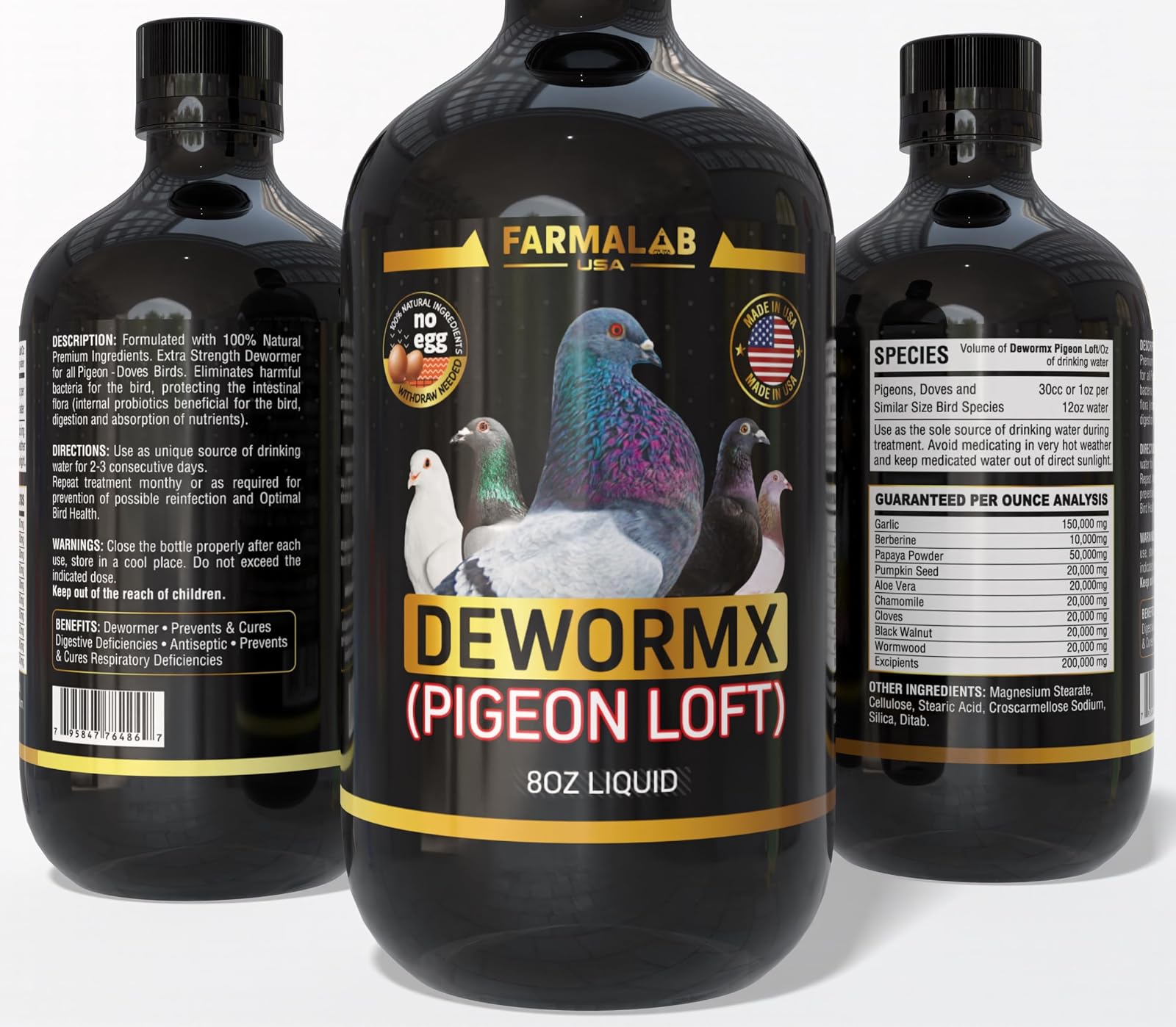 Pigeon vitamin supplement for vitality