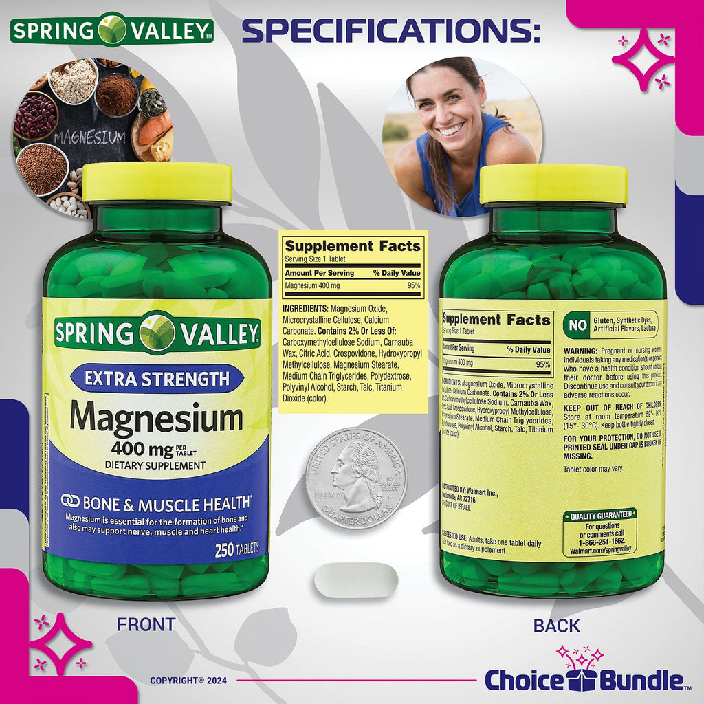 Pill container for easy magnesium storage