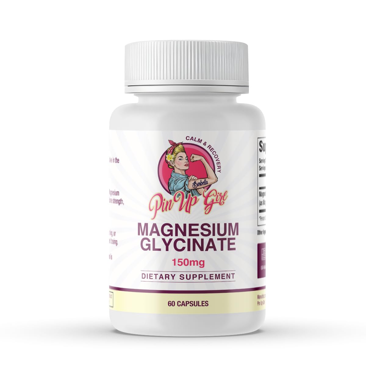 Pin Up Girl magnesium glycinate capsules