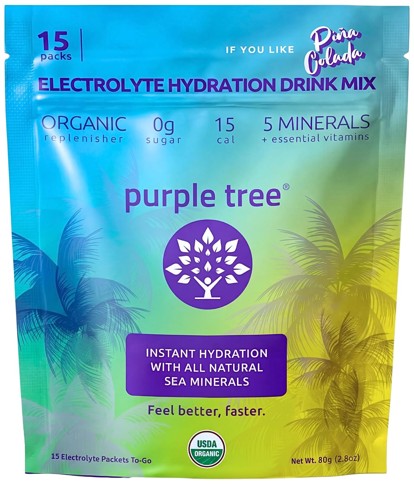 Pina Colada electrolyte hydration packets