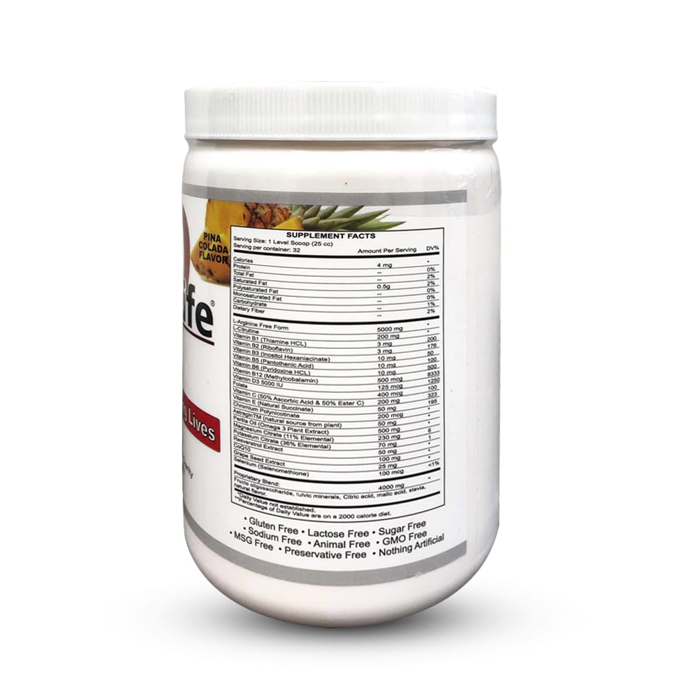 pina colada flavoured l-arginine supplement