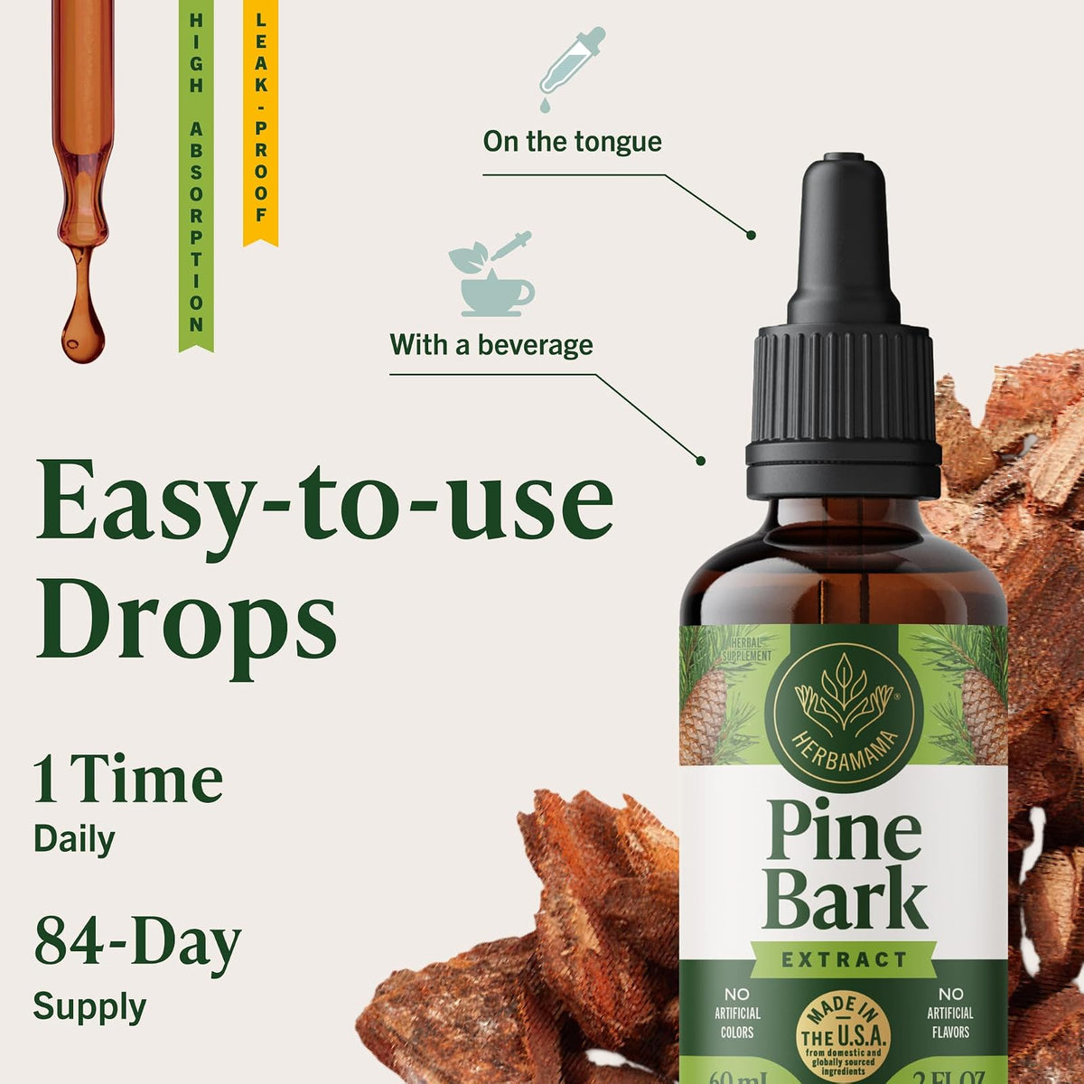 Pine Bark capsules for daily vitality