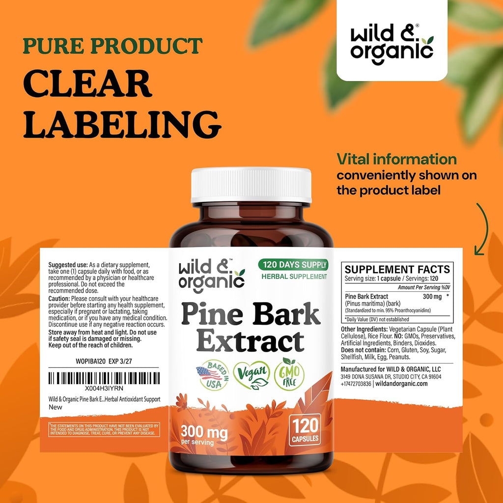 Pine Bark capsules for daily wellness