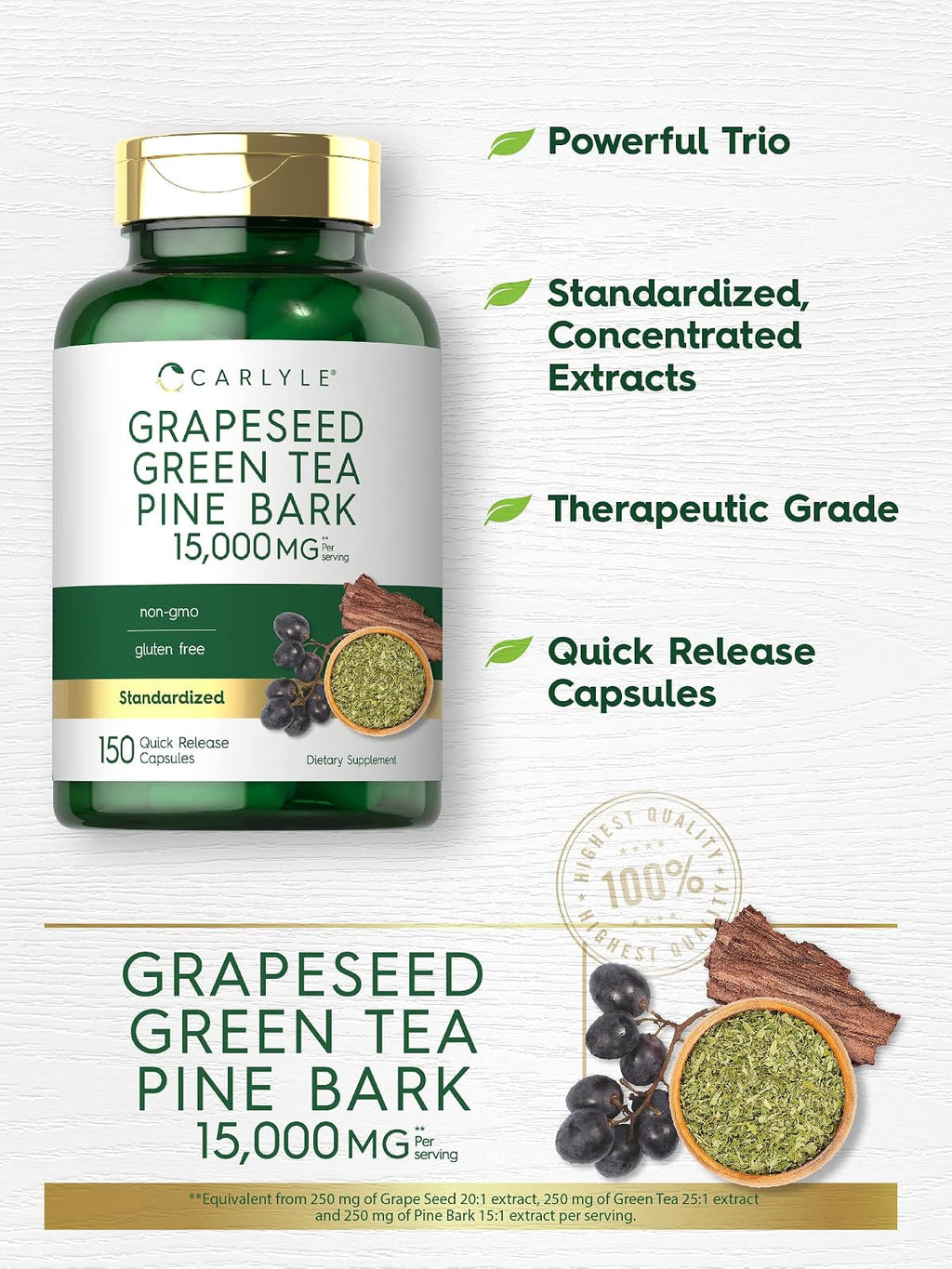 Pine bark complex for wellness