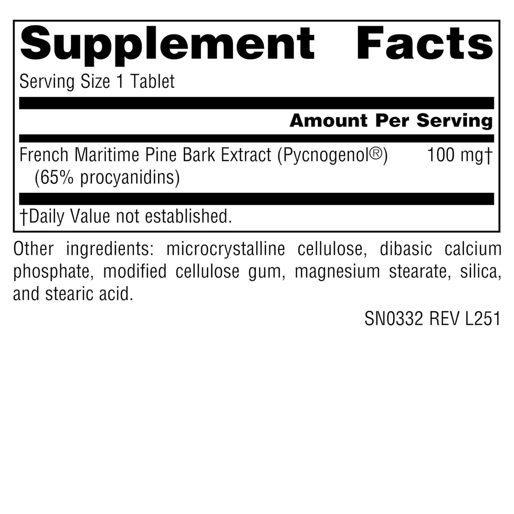 Pine bark extract for healthy circulation