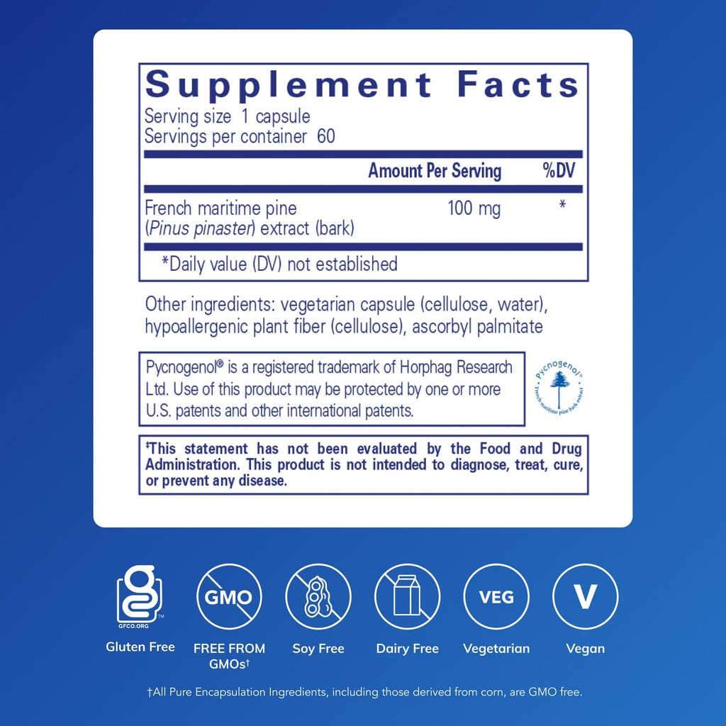 Pine bark extract for healthy circulation