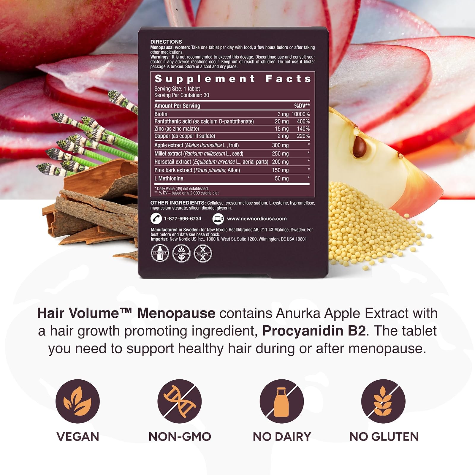 Pine bark extract for stronger hair