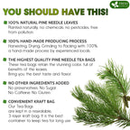 Pine needle tea for wellness