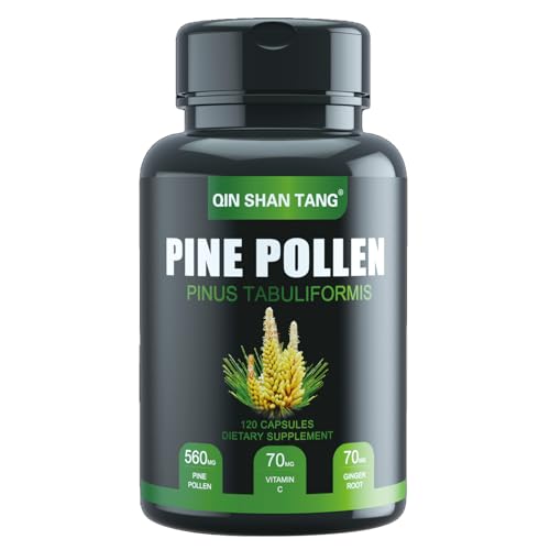 Pine pollen capsules for focus support