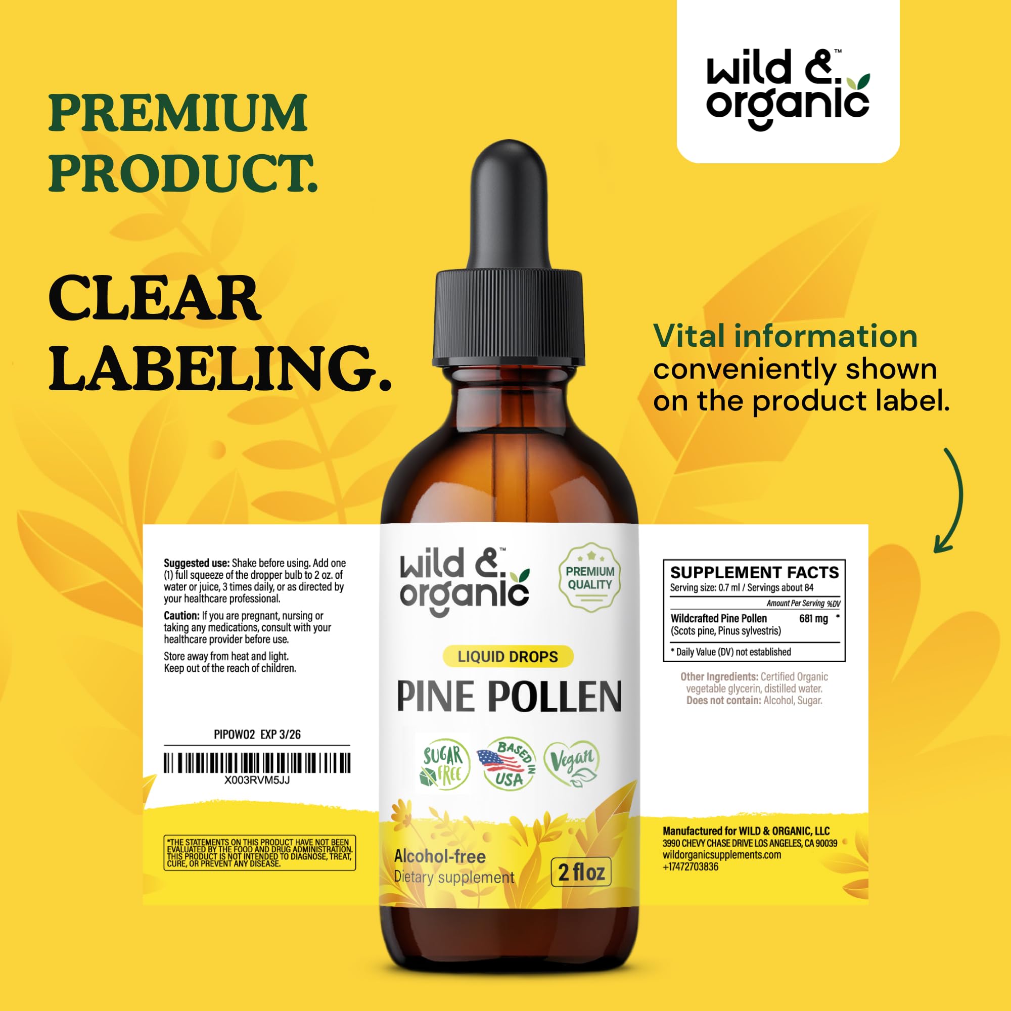 pine pollen drops for improved mood