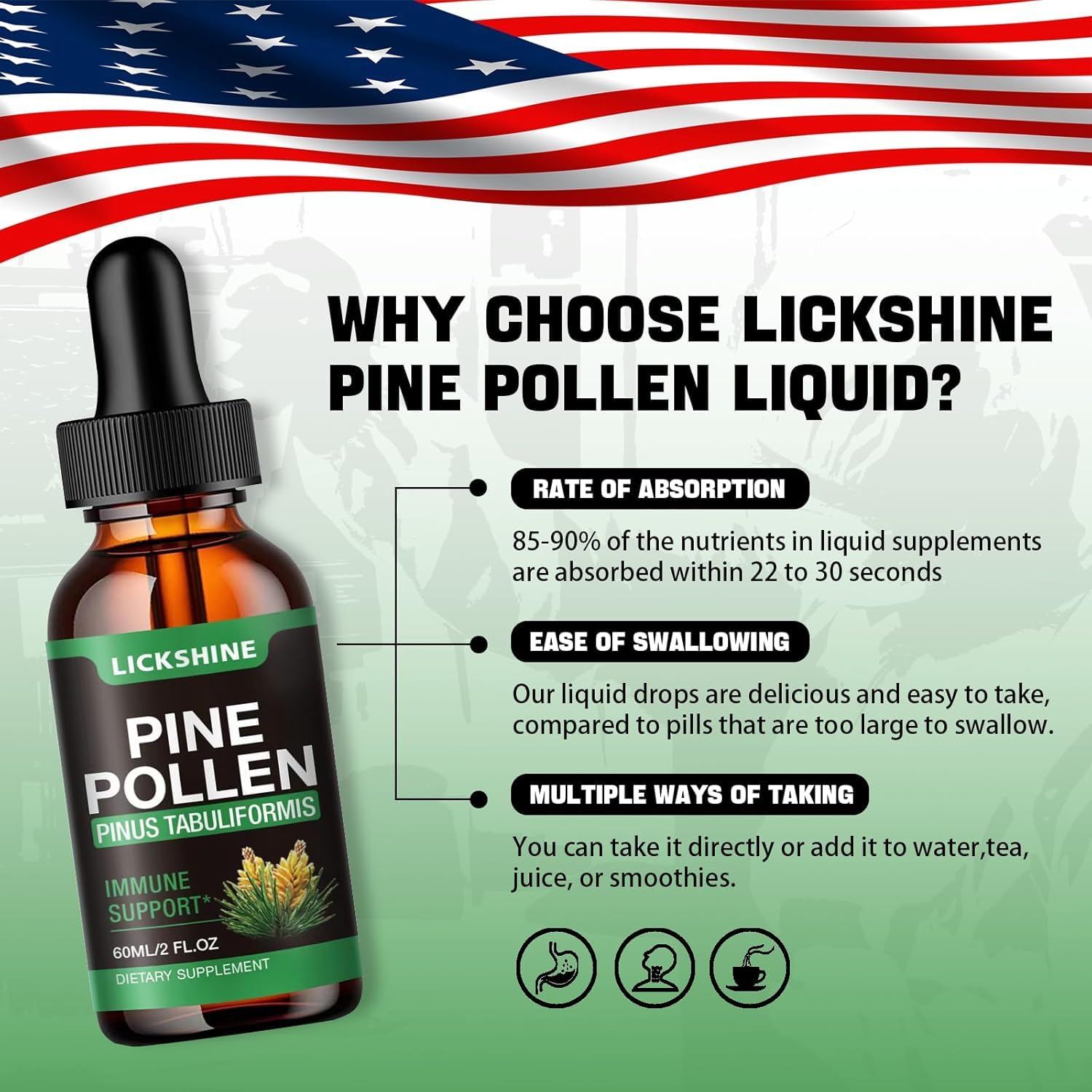 pine pollen drops for vitality
