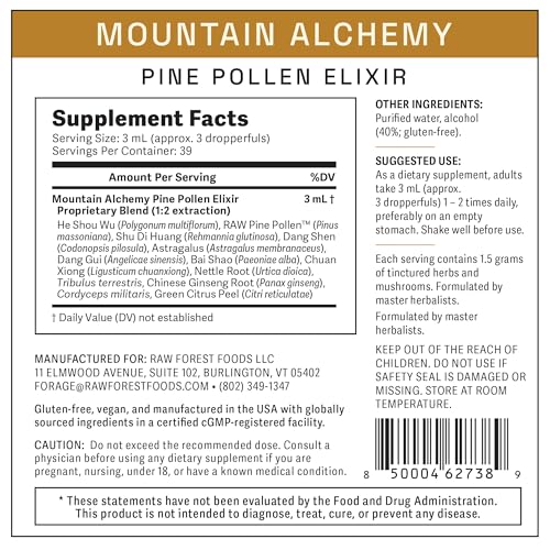 pine pollen extract for vitality