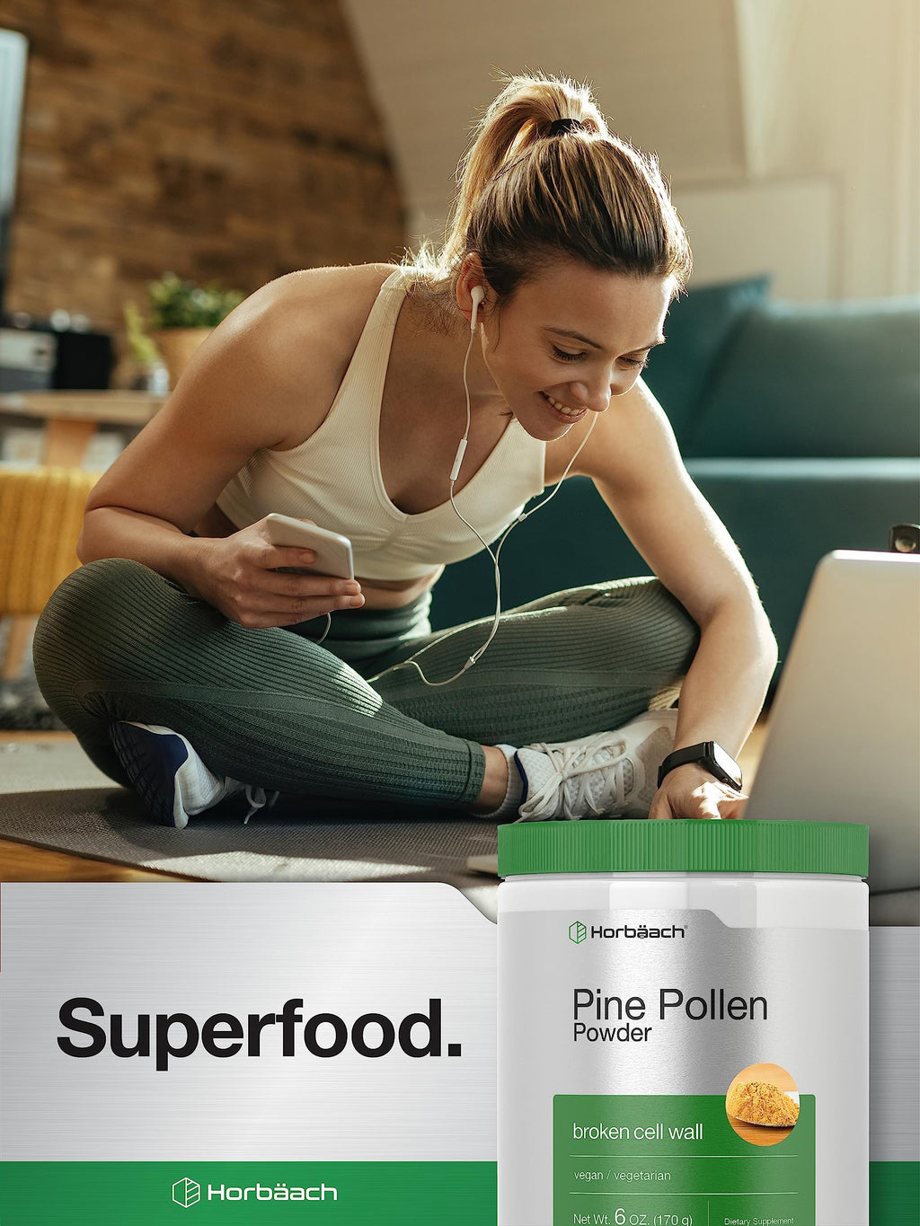 Pine pollen for enhanced performance