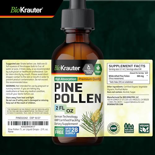 Pine pollen for men's vitality