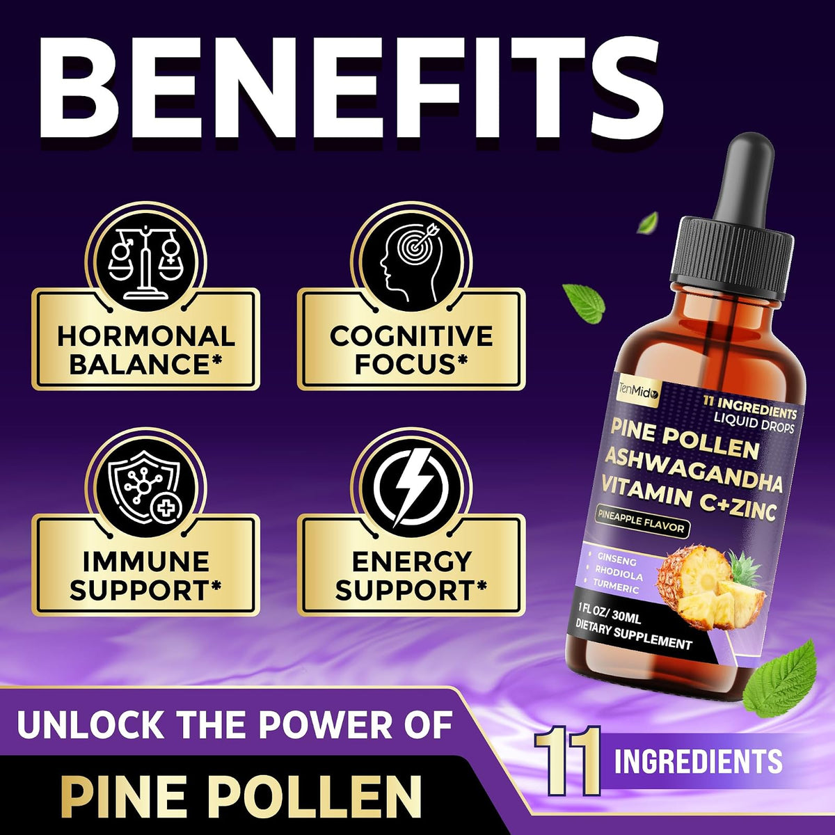 Pine Pollen tincture for immune support
