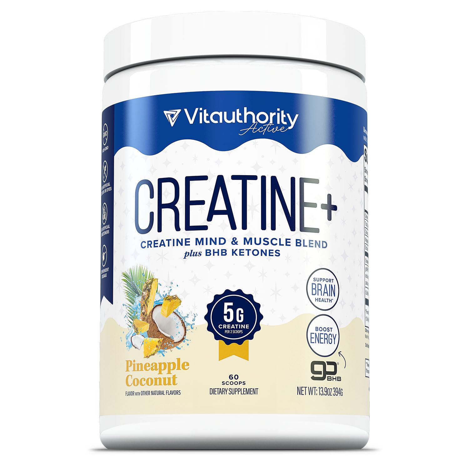 Pineapple coconut creatine monohydrate